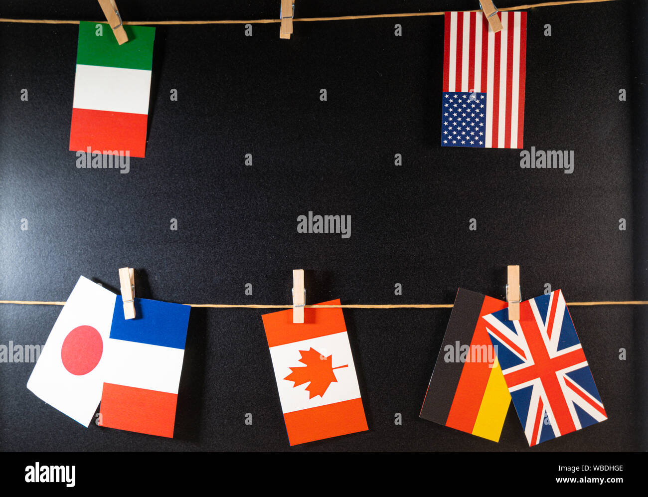National flags g8 countries hi-res stock photography and images - Alamy