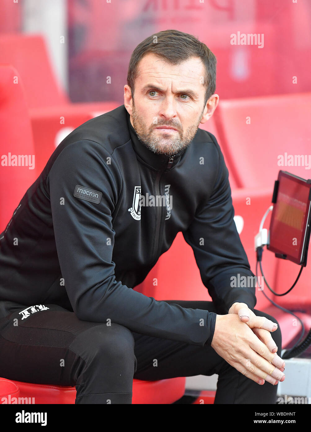 Stoke City manager Nathan Jones Stock Photo - Alamy