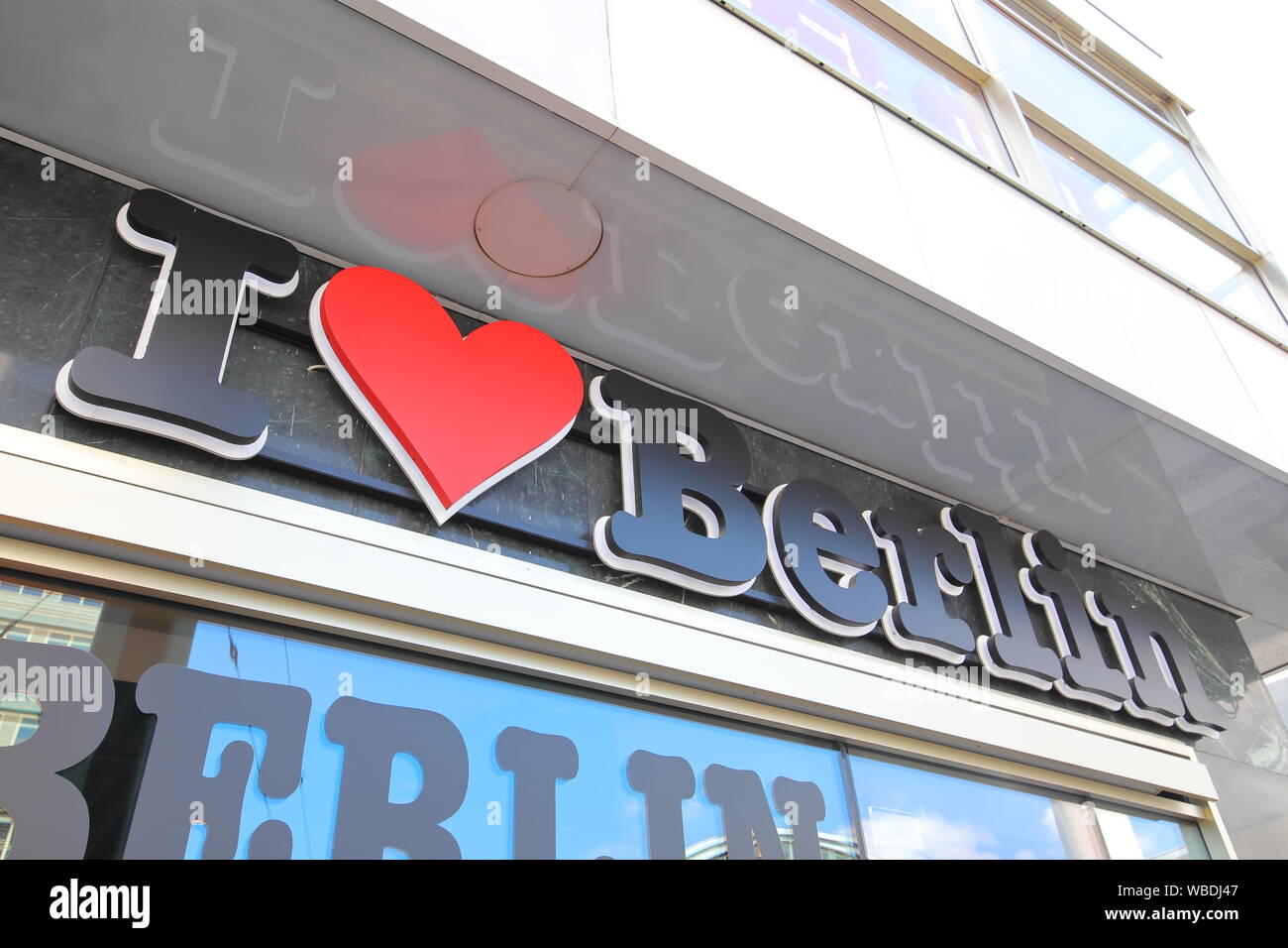 I love Berlin gift shop Berlin Germany Stock Photo - Alamy