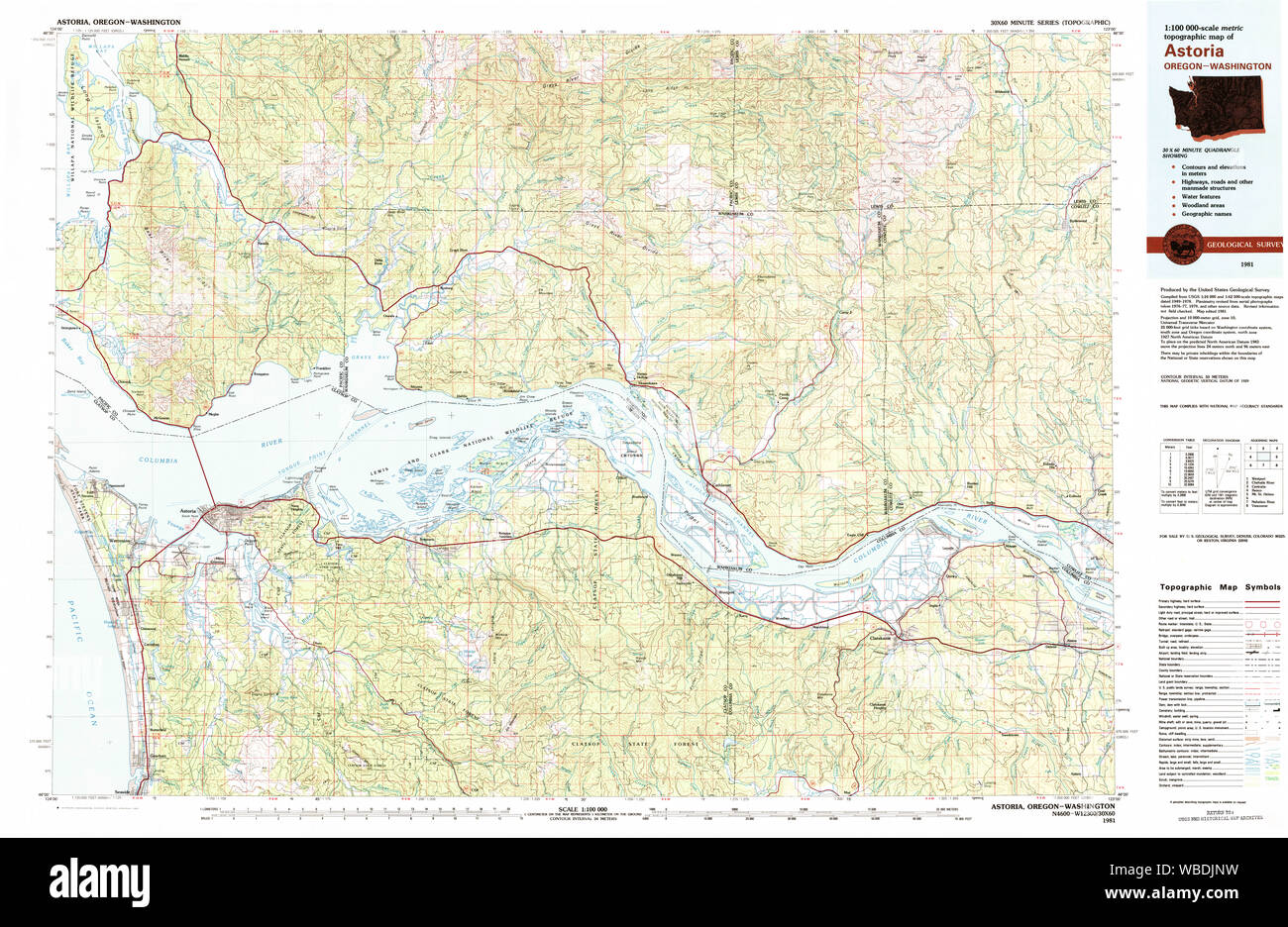 1981 map Cut Out Stock Images & Pictures - Alamy