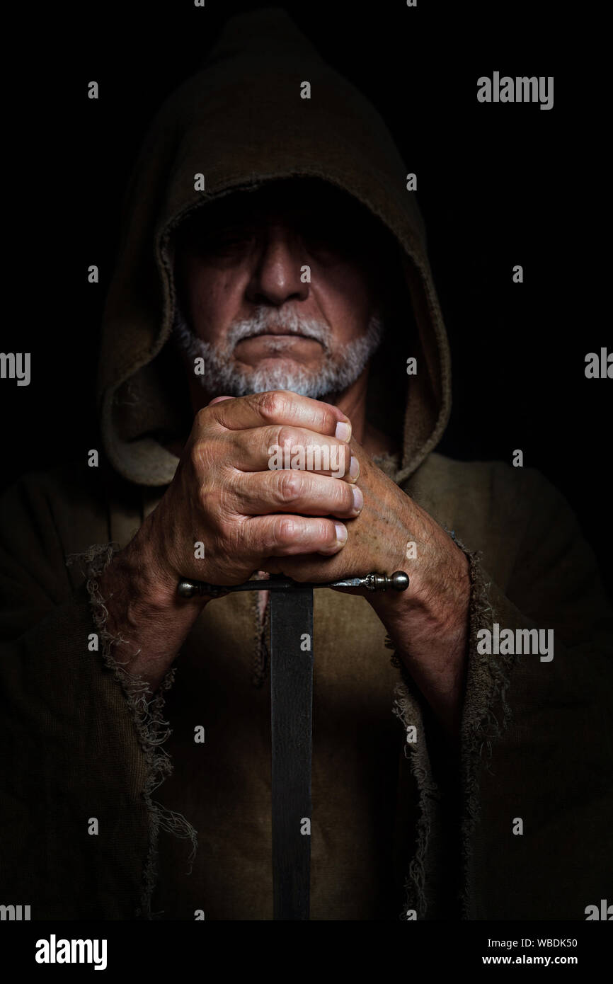 Medieval monk knight hi-res stock photography and images - Alamy