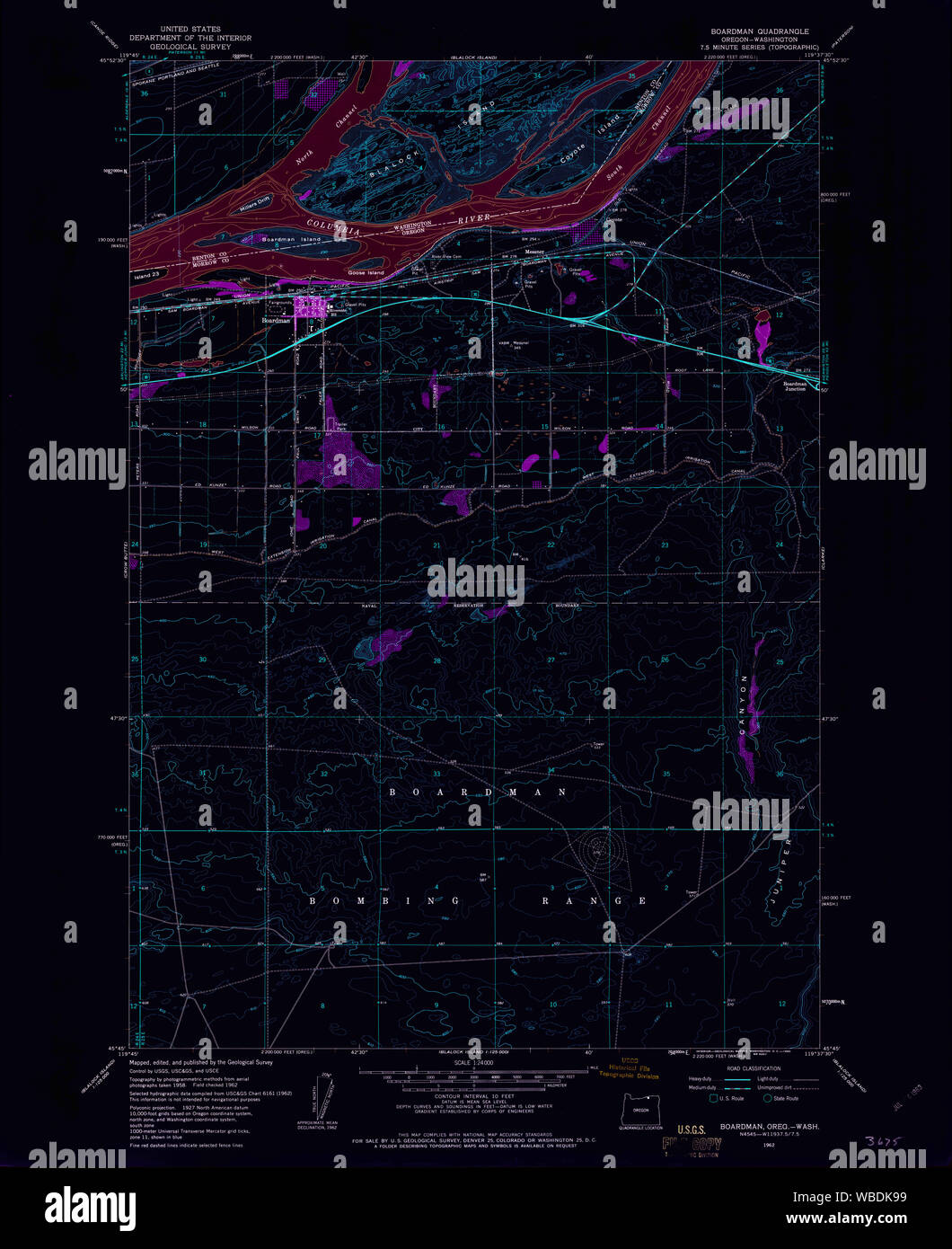 Boardman map hi-res stock photography and images - Alamy
