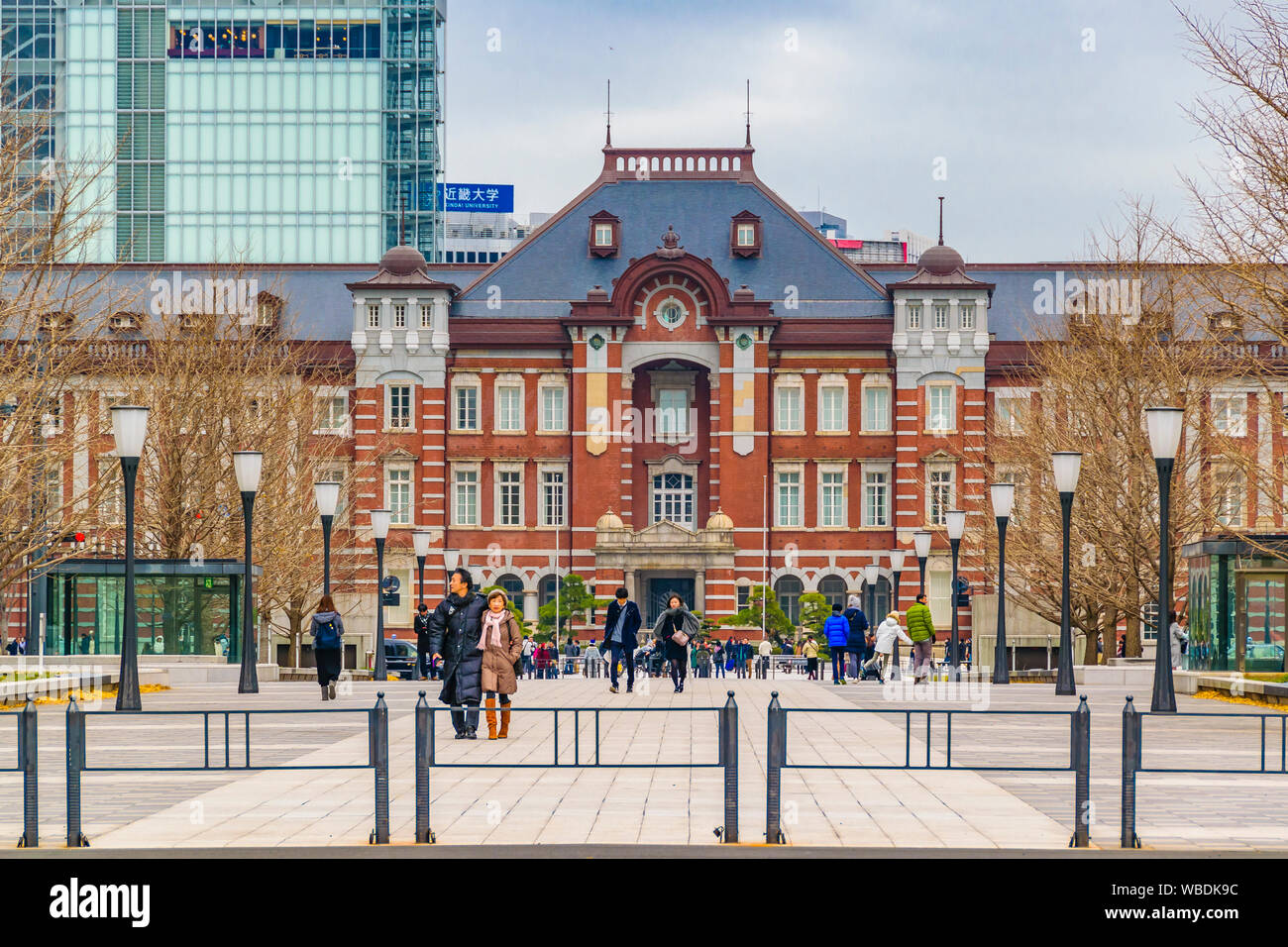 TOKYO, JAPAN, JANUARY - 2019 - Exterior facade of famous old styl ...