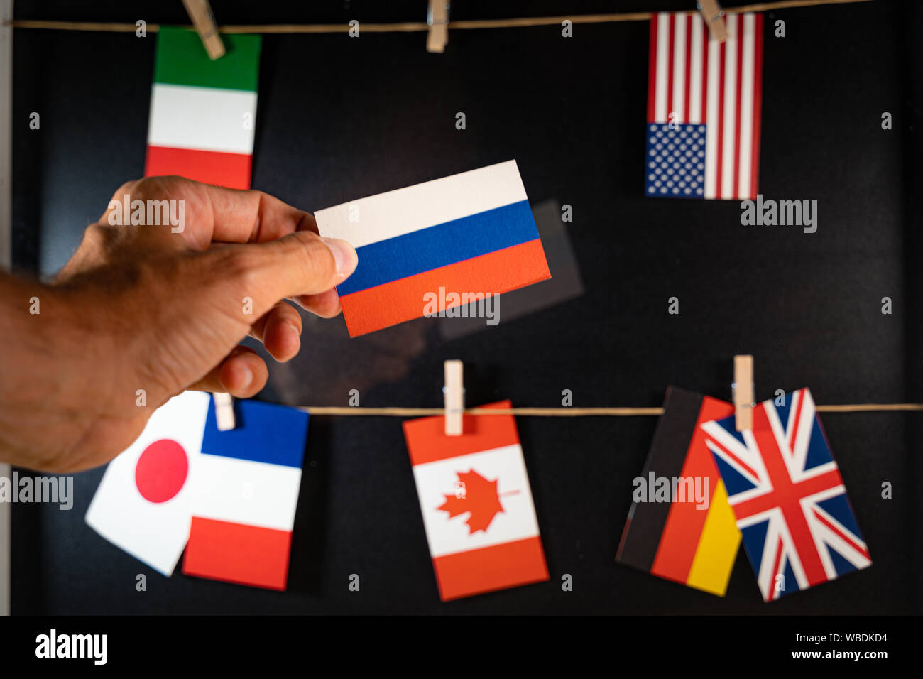 Flags of the g8 countries hi-res stock photography and images - Alamy