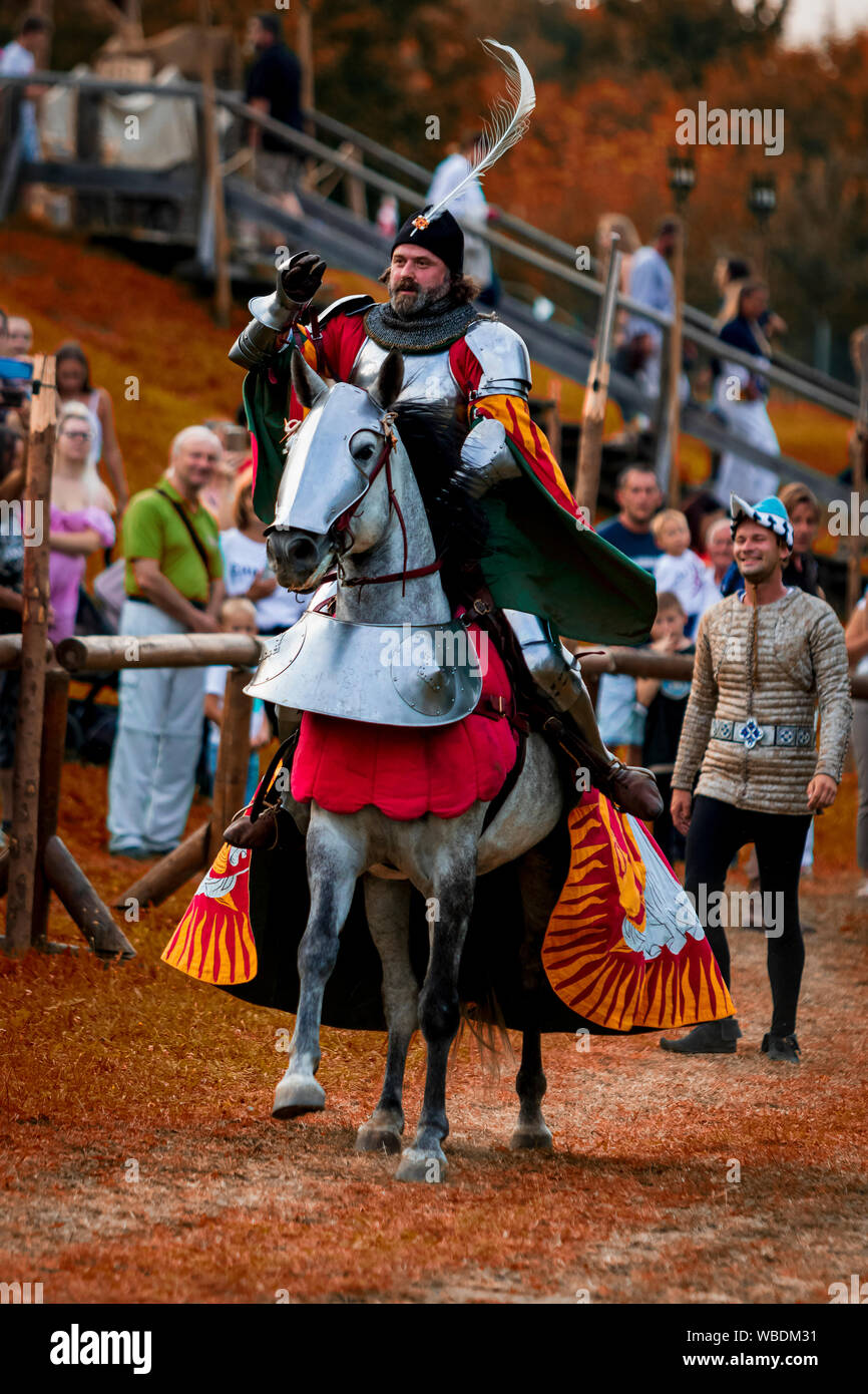 KOPRIVNICA, CROATIA - AUGUST 23, 2019: Renaissance festival in ...