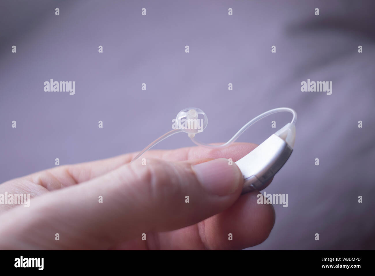 Digital modern technology for deaf people micro hearing aid Stock Photo ...