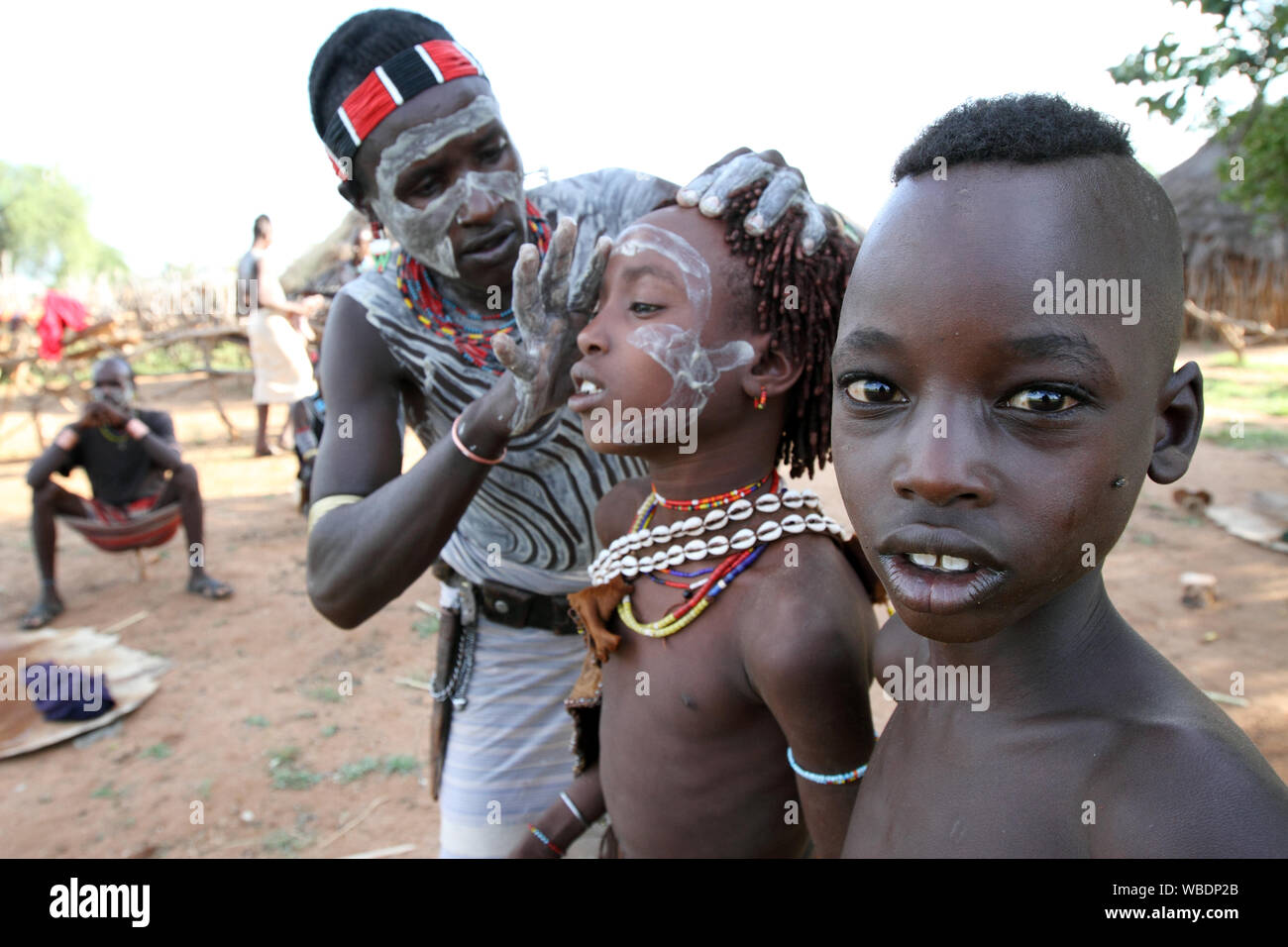 Tribal Hamer boy cattle herder in Turmi, Lower Omo Valley, Ethiopia ...