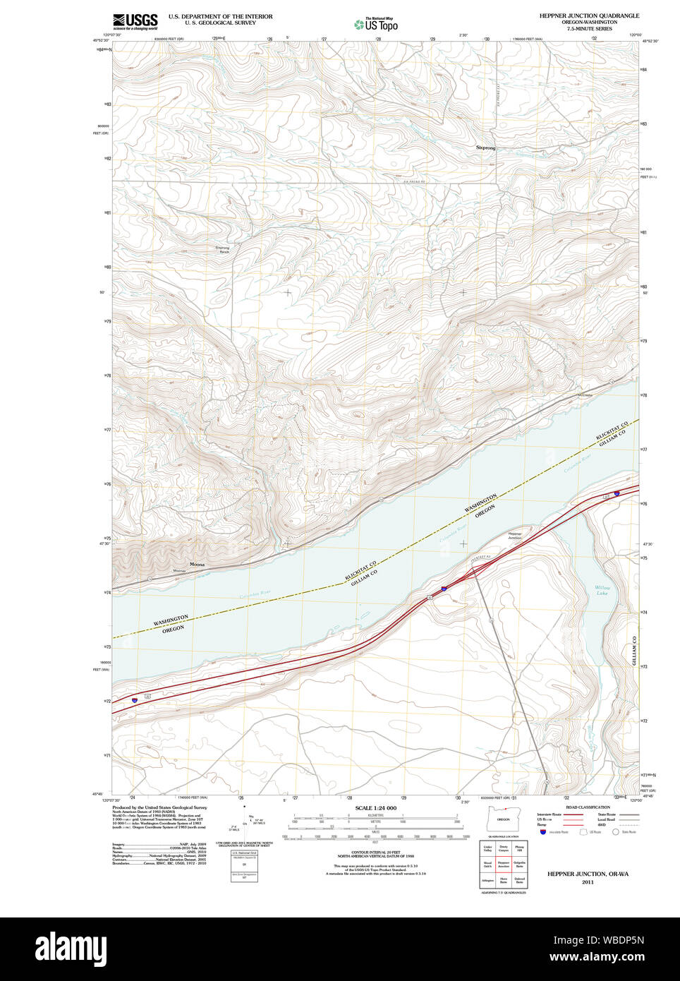 Map Of Heppner Oregon High Resolution Stock Photography and Images - Alamy