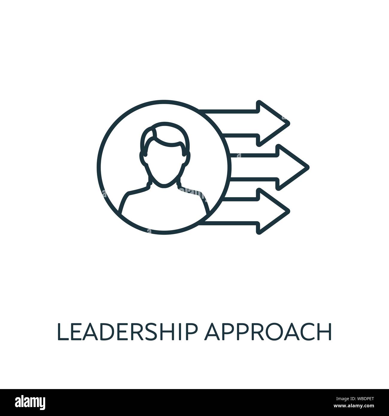 Leadership Approach outline icon. Thin line concept element from risk ...