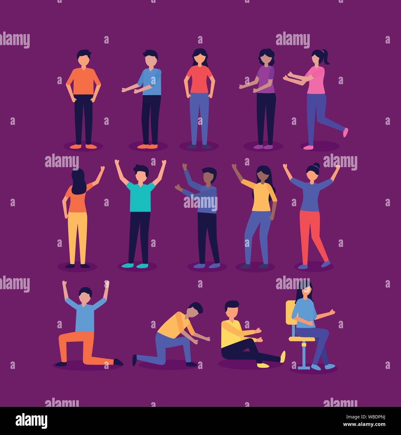 people teamwork flat design image Stock Vector Image & Art - Alamy