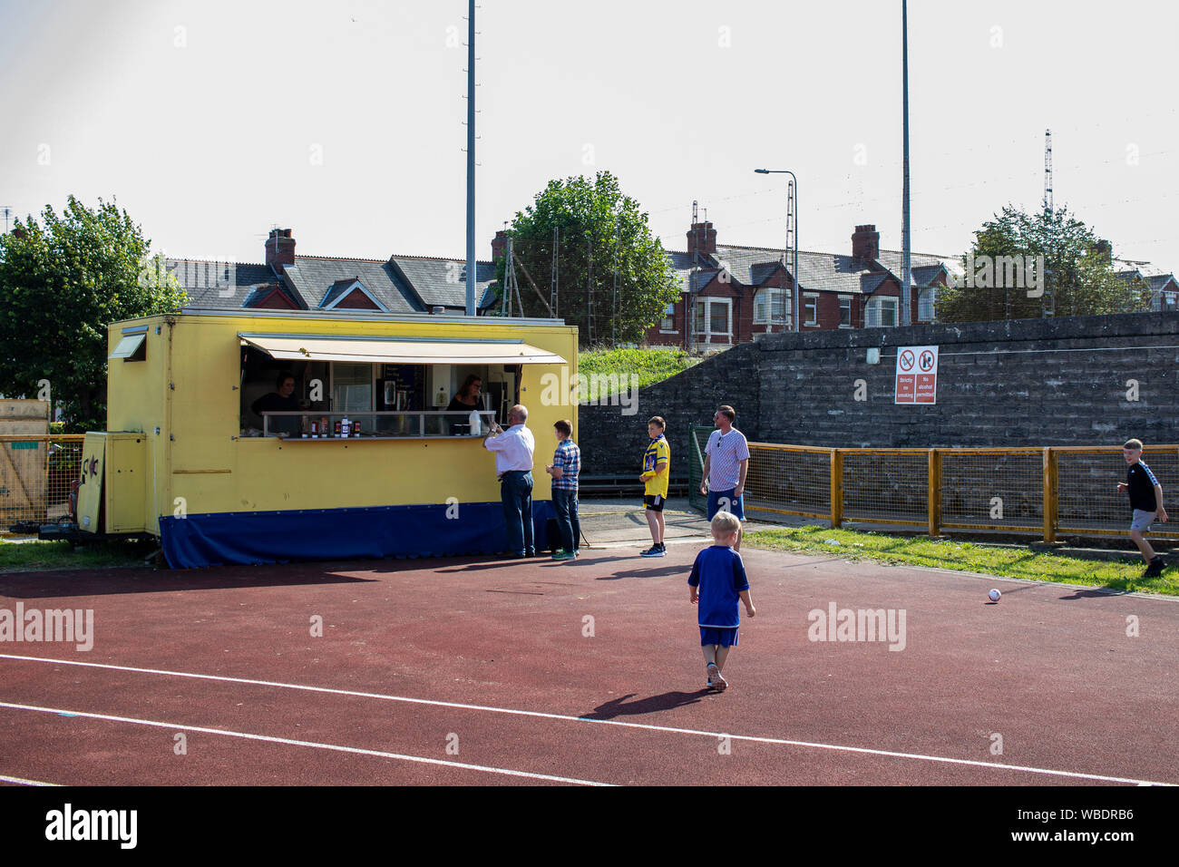 General View of Jenner Park. Barry Town United v Bala Town JD Cymru ...
