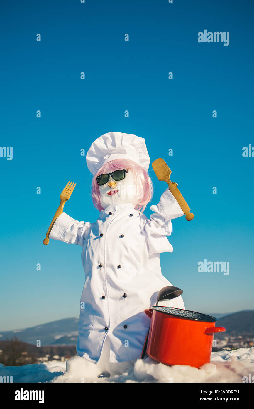 Snowman chef hi-res stock photography and images - Alamy