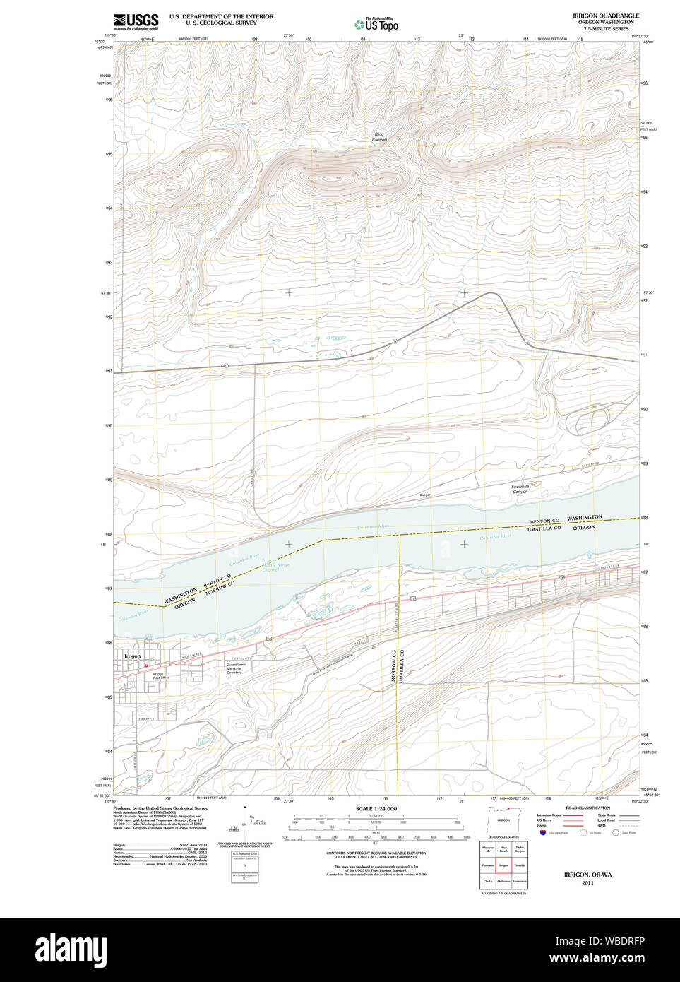 Map oregon usgs hi-res stock photography and images - Alamy