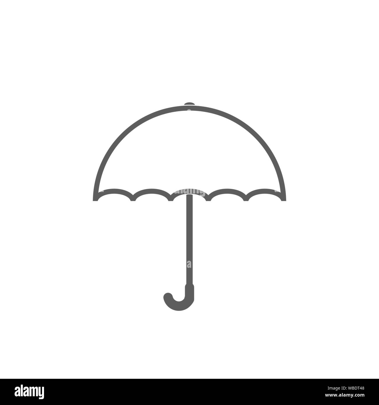 Umbrella line icon. Vector line icon isolated on white background Stock ...