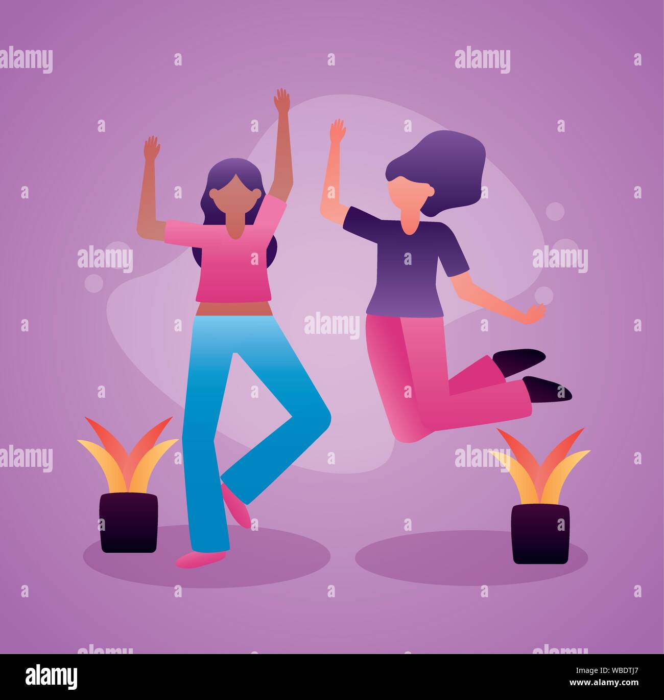 celebrating happy young people design Stock Vector Image & Art - Alamy