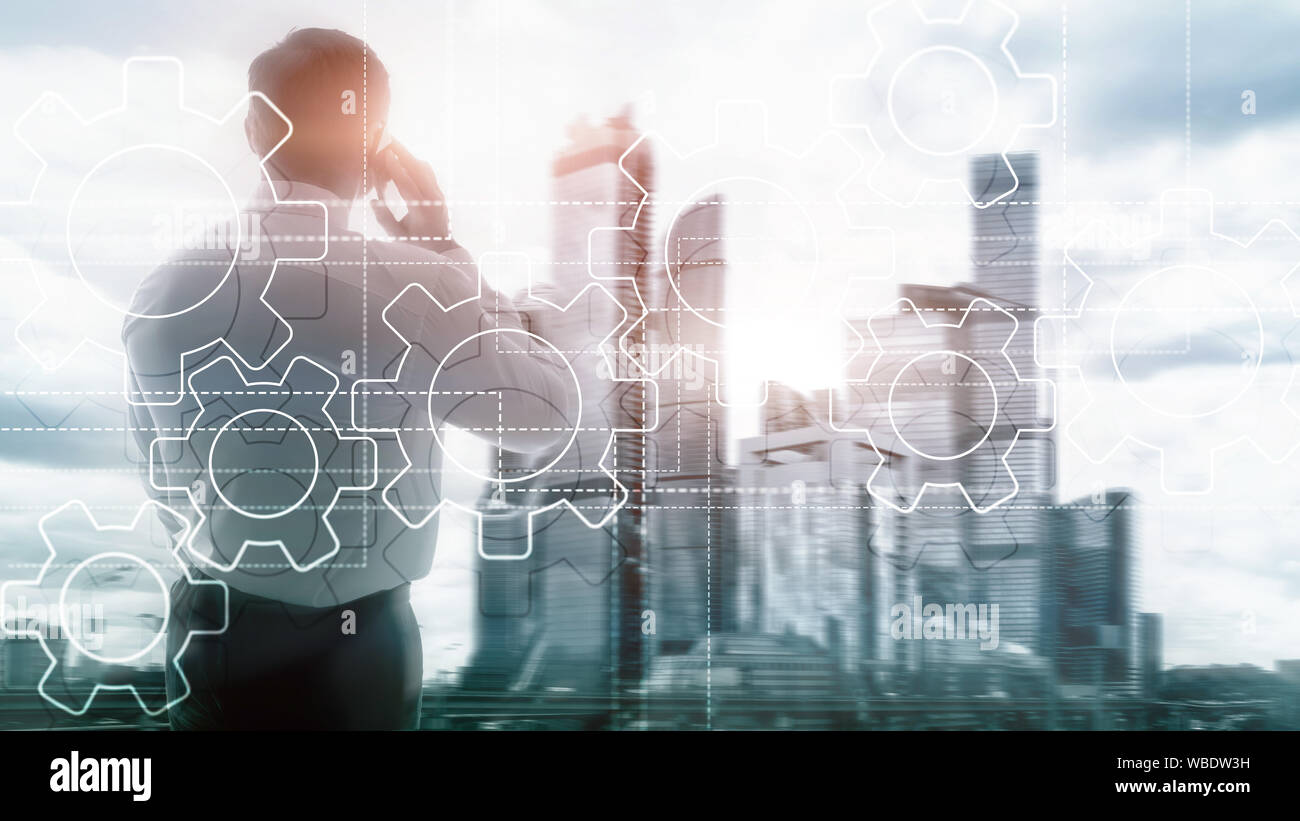 Gears mechanism, digital transformation, data integration and digital ...