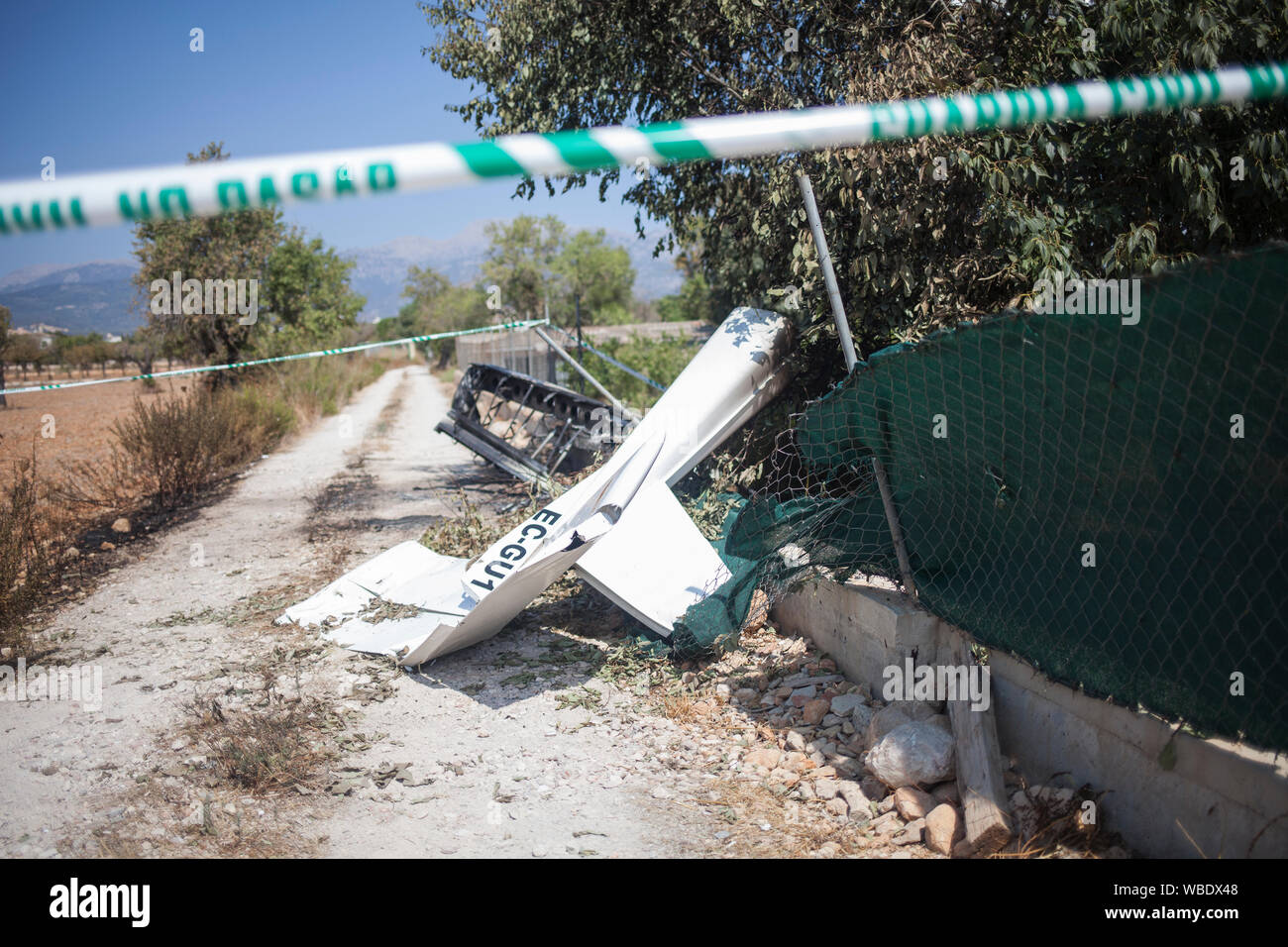 Helicopter crash site wreckage hi-res stock photography and images - Alamy