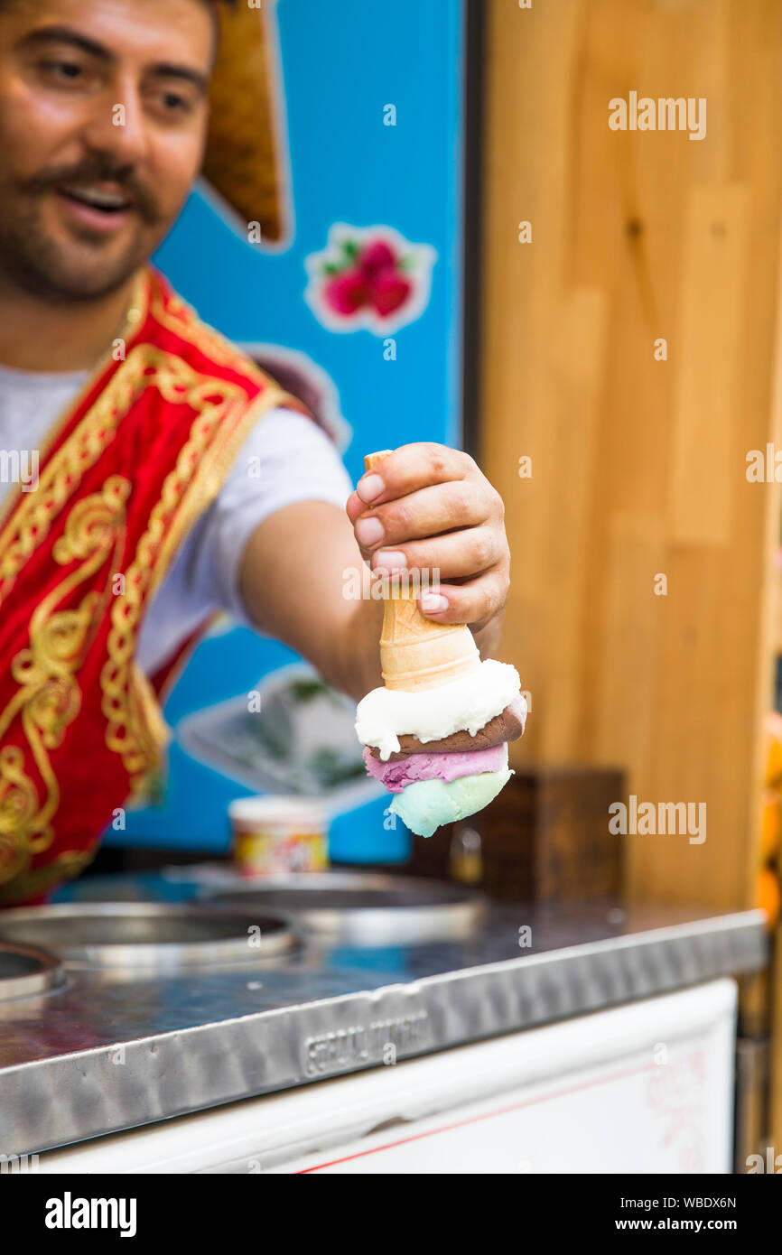 Turkish ice cream hi-res stock photography and images - Alamy