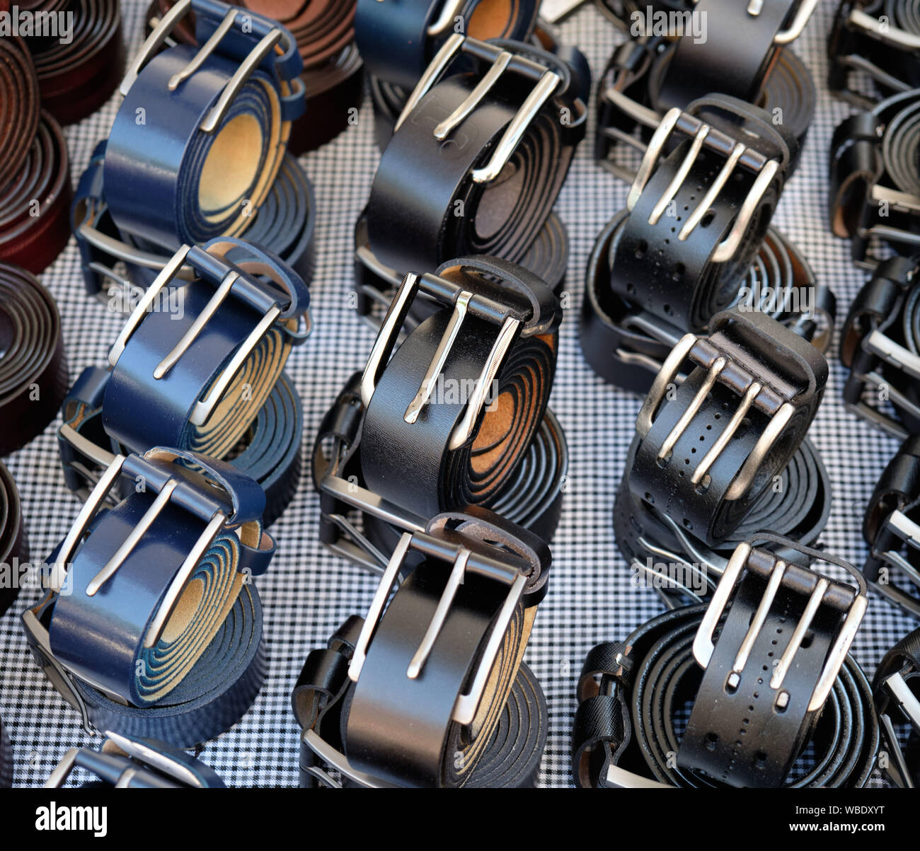 Rolled up belts hi-res stock photography and images - Alamy