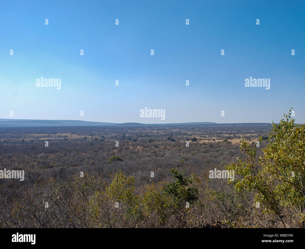 The remote landscape of the Waterberg in Limpopo Province, South Africa ...