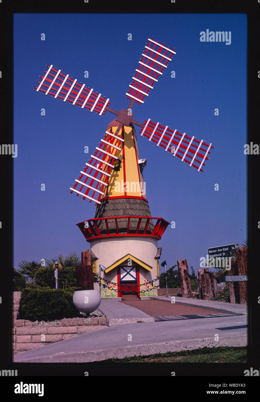 Fountain Valley mini golf, windmill, Fountain Valley, California Stock ...