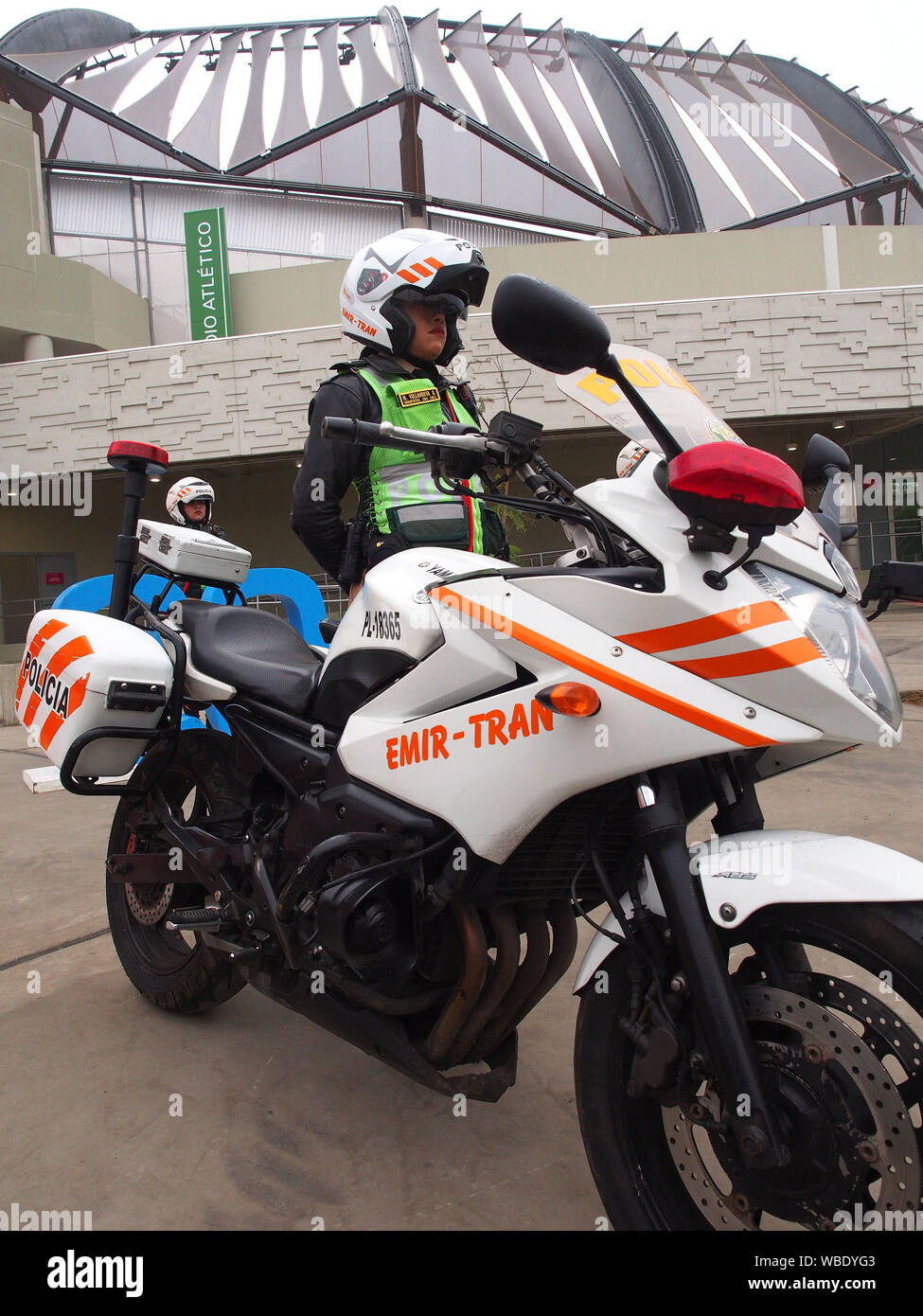 Motorized Police women at the athletic stadium of the venue of the ...