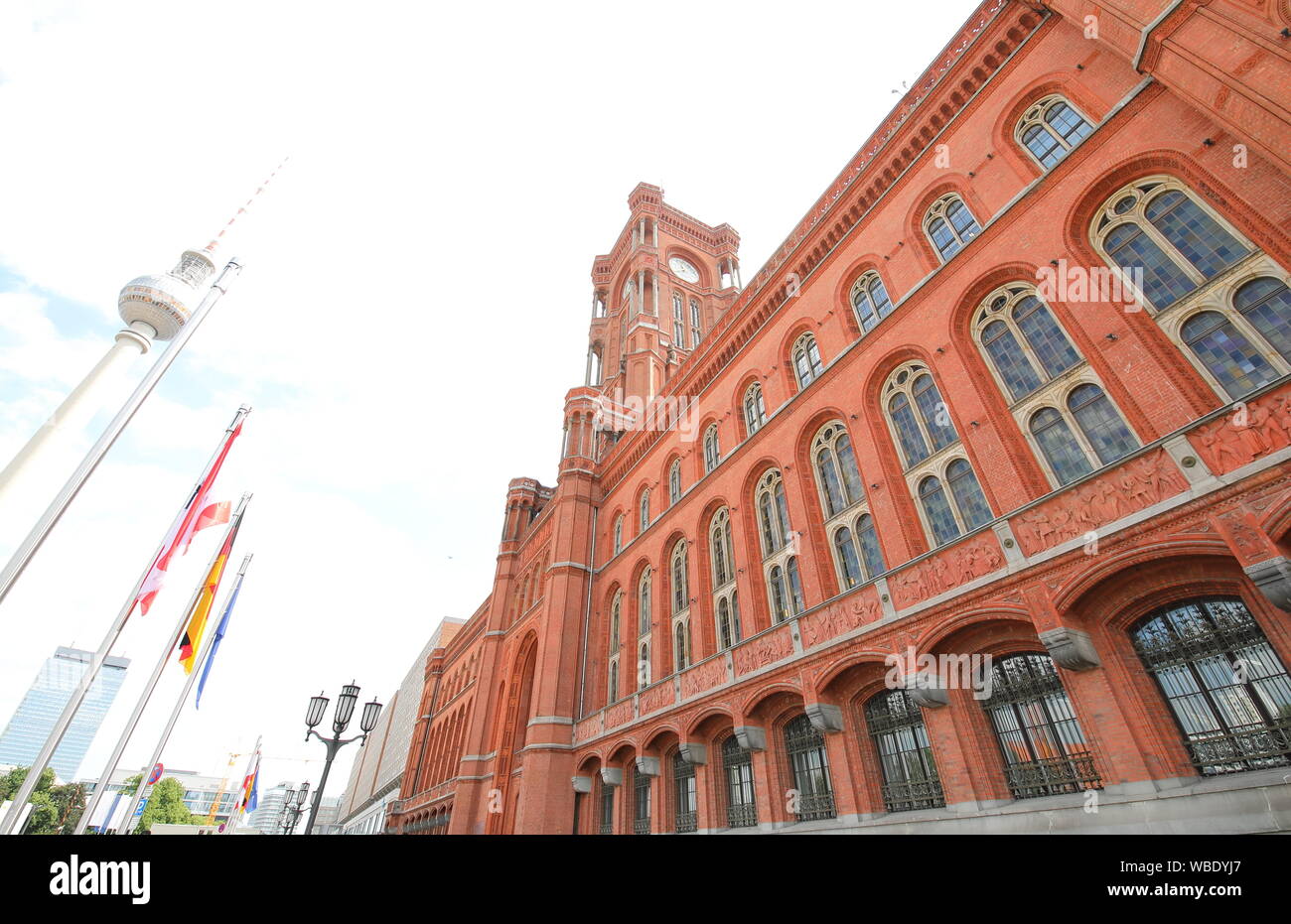 Rotes Rathaus Red town hall Berlin Germany Stock Photo - Alamy