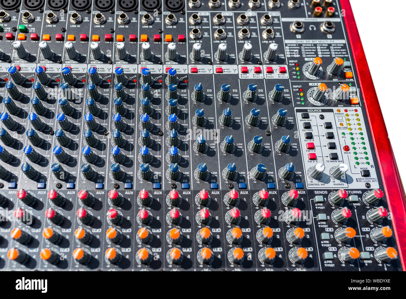 Audio mixer control panel hi-res stock photography and images - Alamy