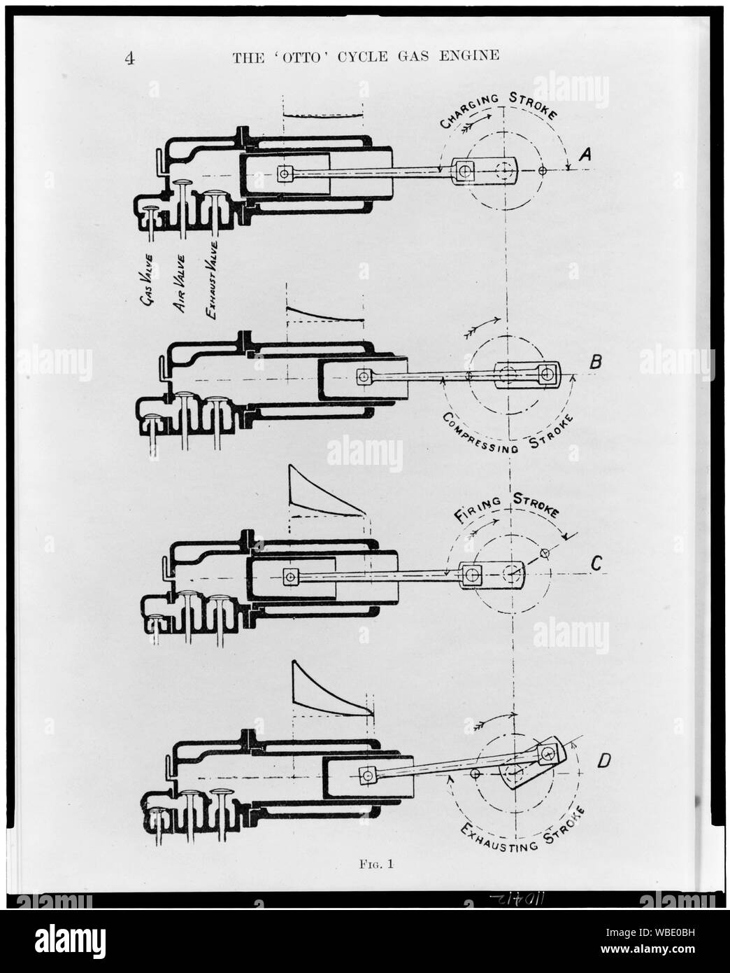 Four-stroke gasoline-powered internal-combustion engine designed by ...