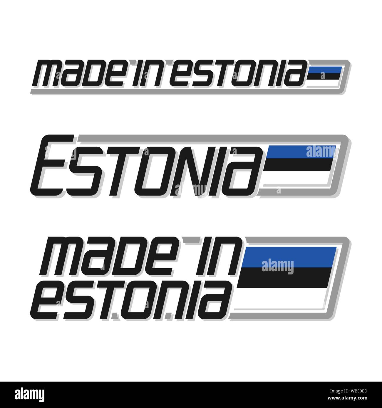 Flag state estonia in Stock Vector Images - Alamy