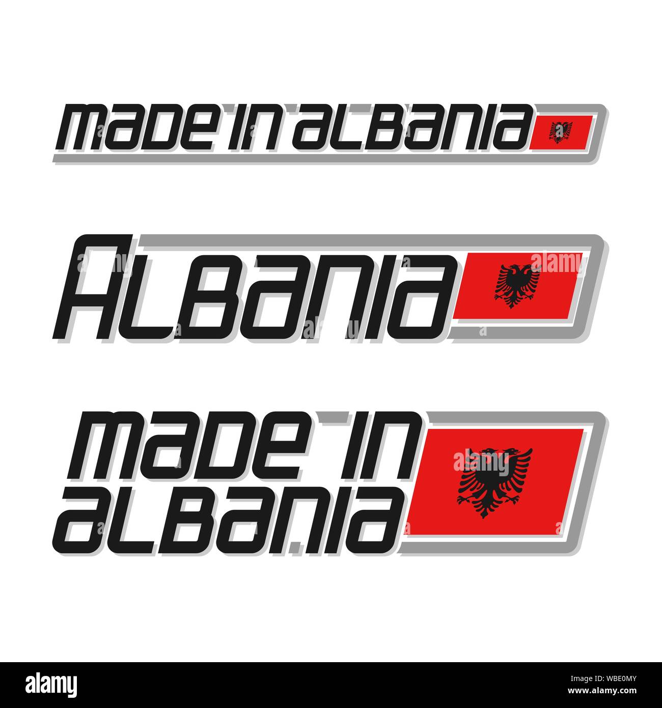 Albania typography Stock Vector Images - Alamy