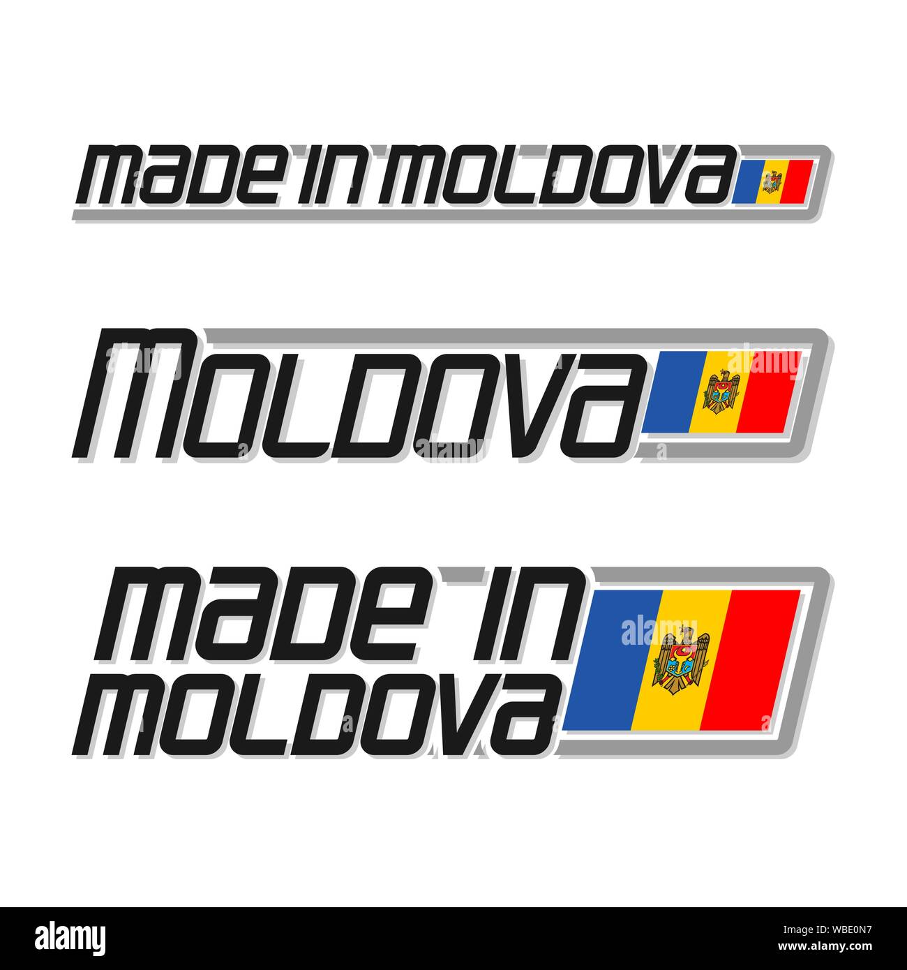 Moldova country flag in Stock Vector Images - Alamy