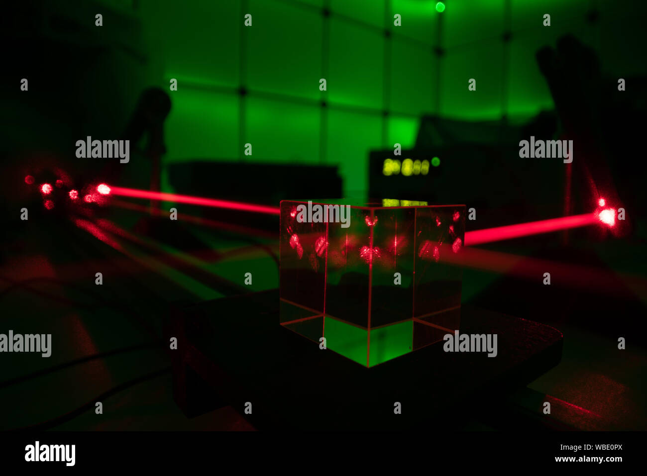 laser beam in optical laboratory Stock Photo - Alamy