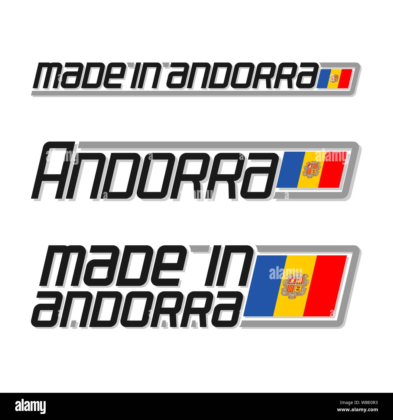 Made in andorra logo hi-res stock photography and images - Alamy