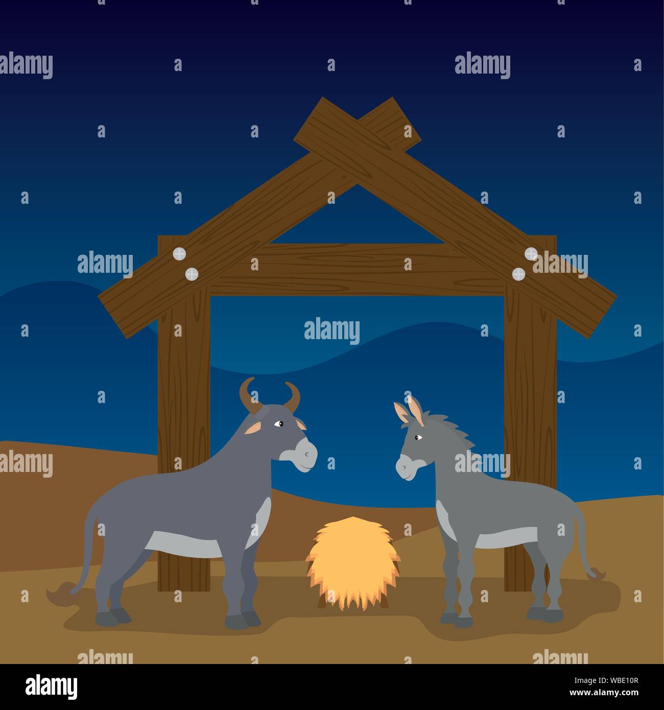 Donkey hut Stock Vector Images - Alamy