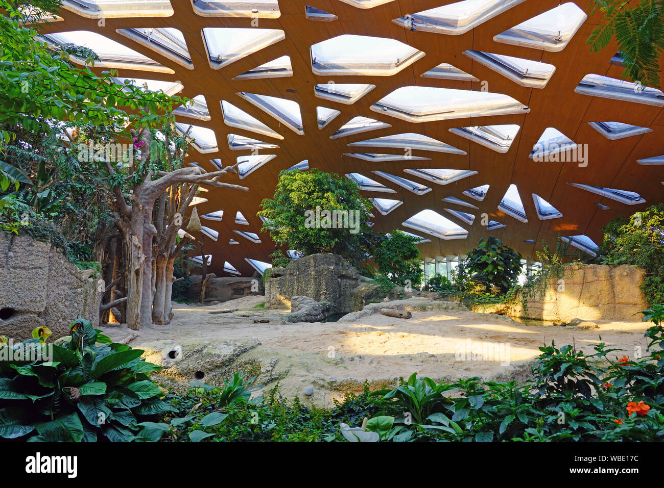 ZURICH, SWITZERLAND -23 MAY 2019- View of Zoo Zurich, a major ...
