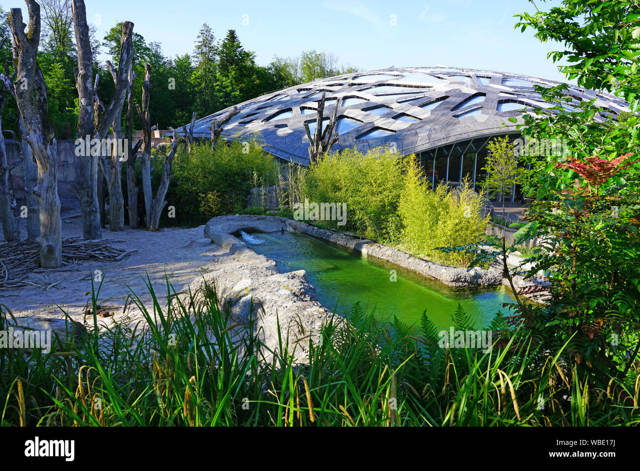 ZURICH, SWITZERLAND -23 MAY 2019- View of Zoo Zurich, a major ...