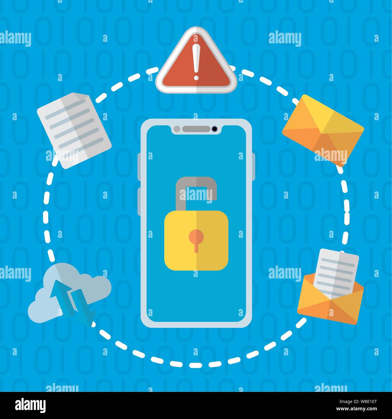 technology internet security flat design Stock Vector Image & Art - Alamy