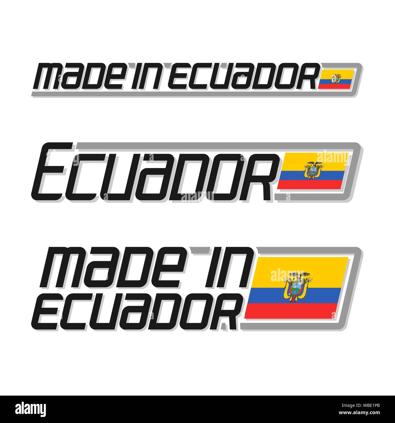 Ecuador independence day lettering hi-res stock photography and images ...