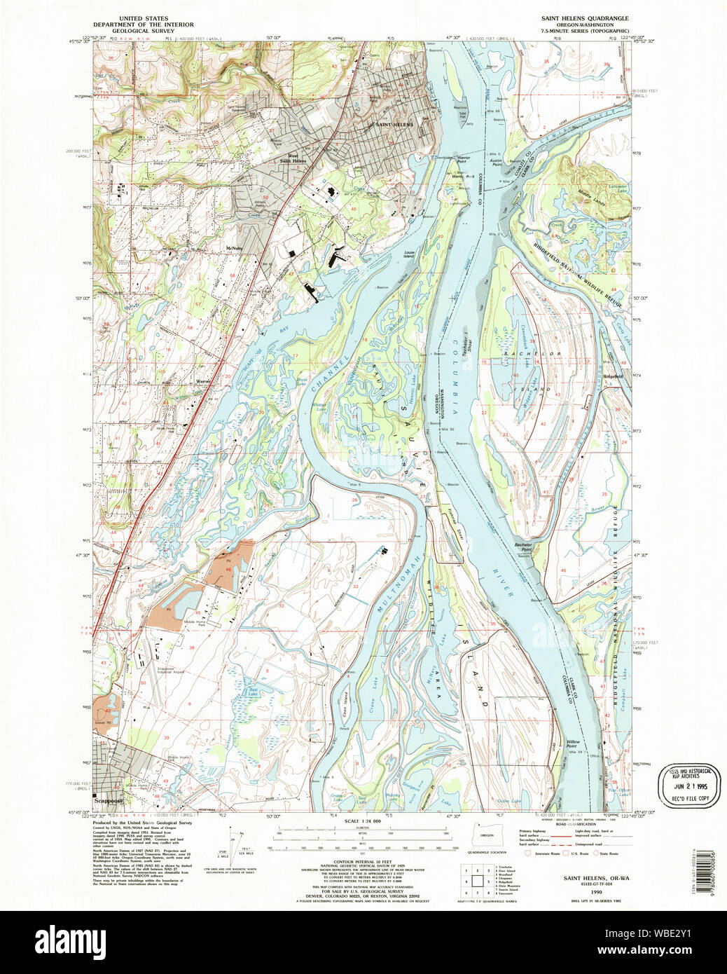 Map of saint helens hi-res stock photography and images - Alamy