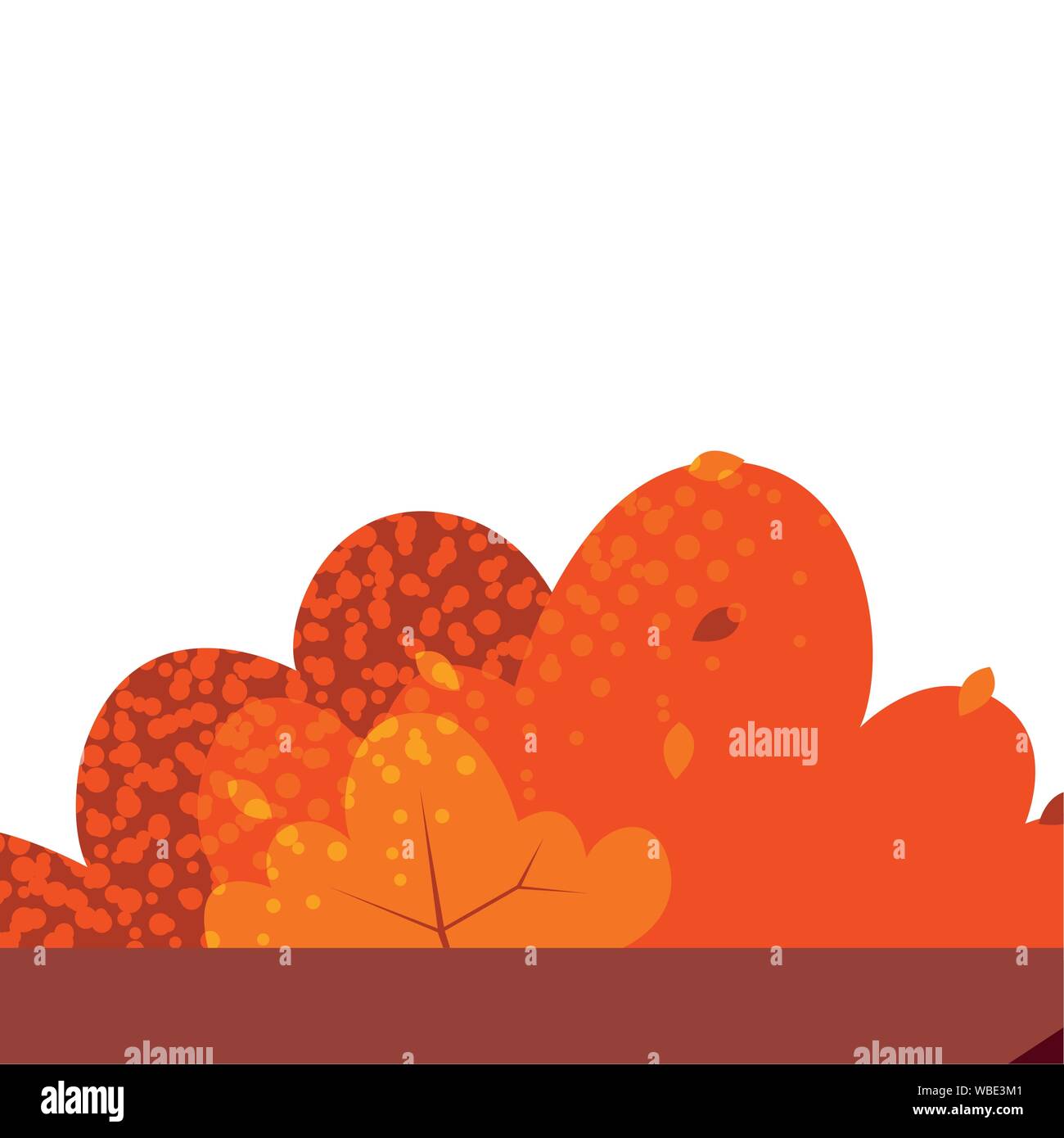happy autumn season leaves land design vector illustration Stock Vector ...