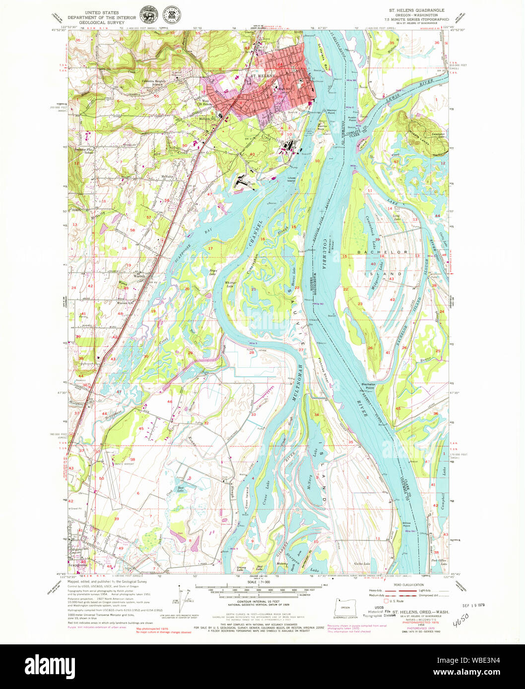 Map of st helens oregon hi-res stock photography and images - Alamy