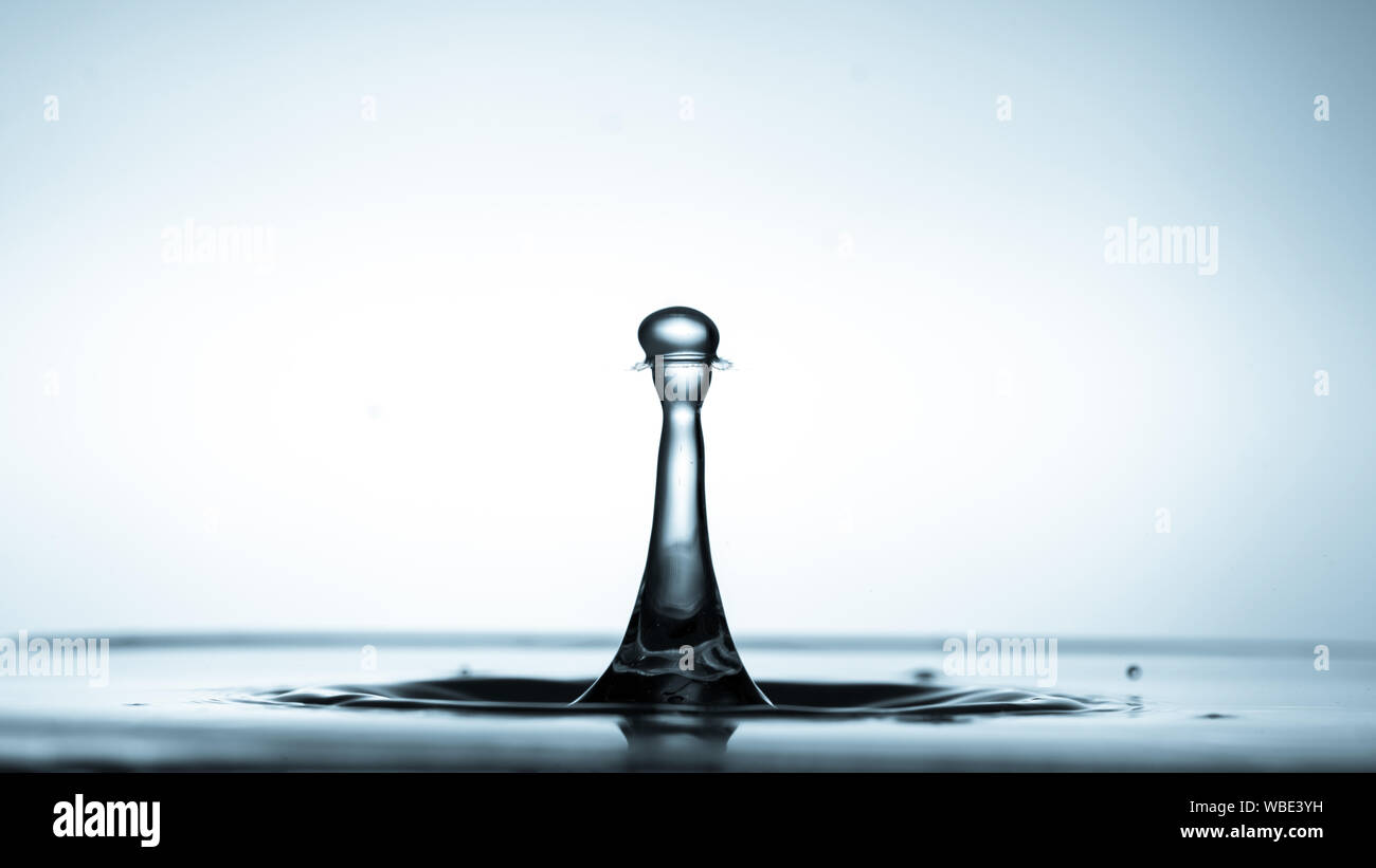 water drop collision. Water splash Stock Photo - Alamy