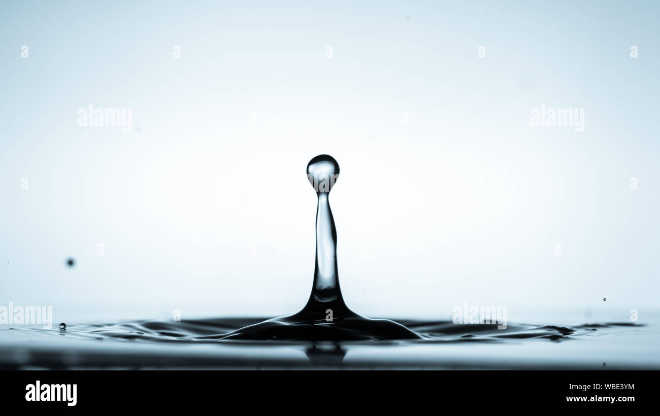 water drop collision. Water splash Stock Photo - Alamy