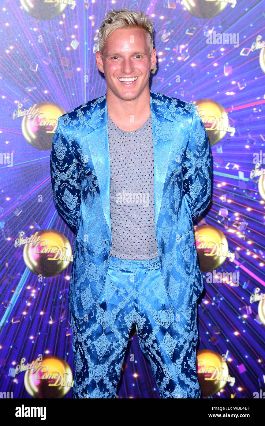 Jamie Lang arriving at the red carpet launch of Strictly Come Dancing ...
