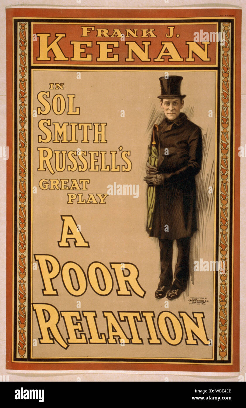 Frank J. Keenan in Sol Smith Russell's great play, A poor relation Abstract/medium: 1 print ...