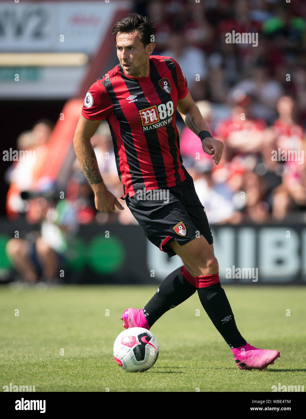 Charlie Daniels of Bournemouth during the Premier League match between ...