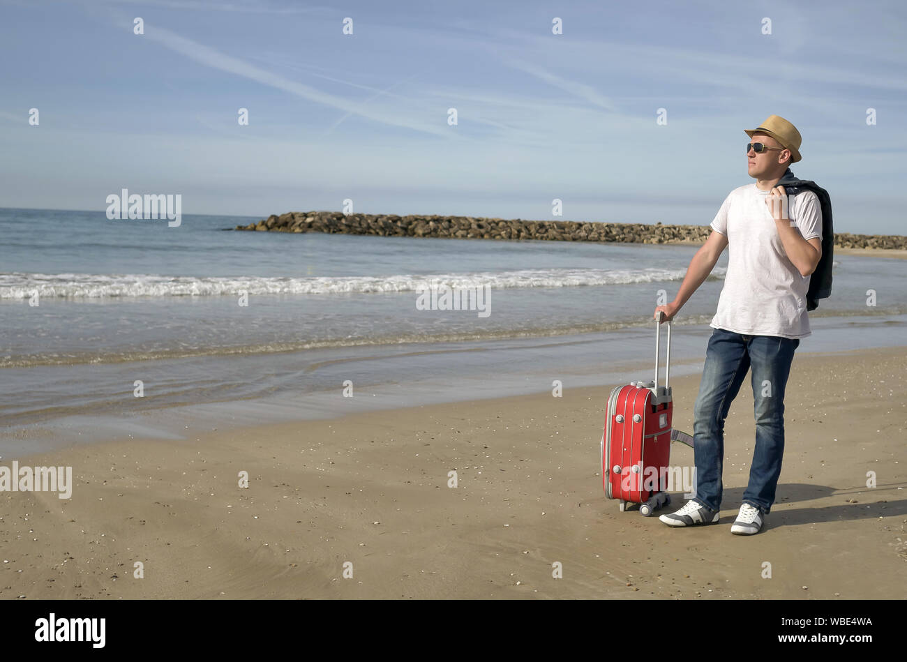 Taking off jacket hi-res stock photography and images - Alamy