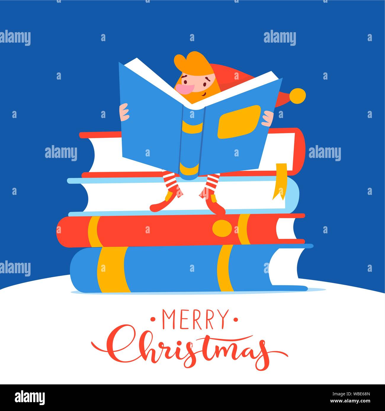 Santa read Stock Vector Images - Alamy