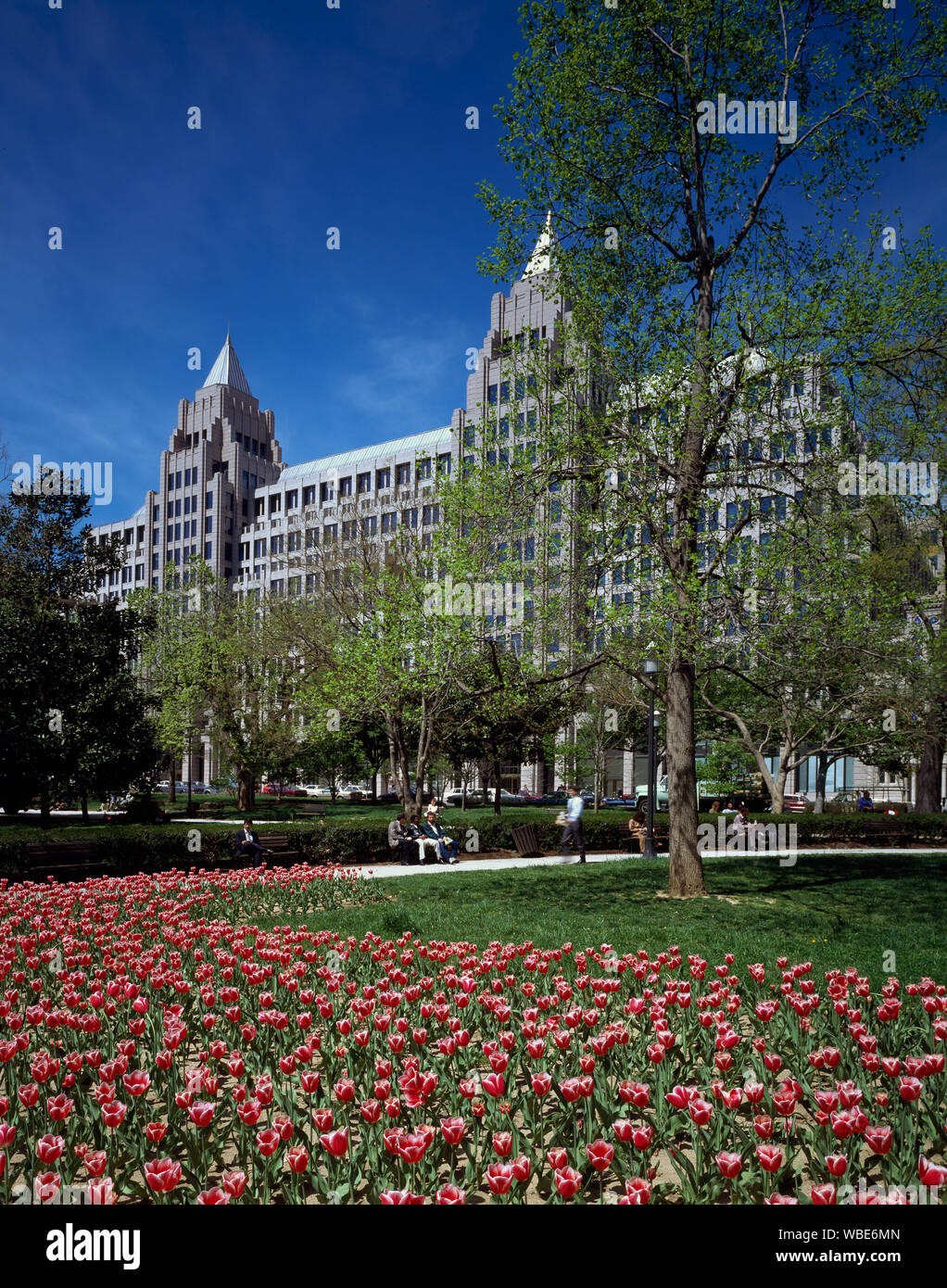 Franklin Square on K Street, Washington, D.C's power corridor Stock ...